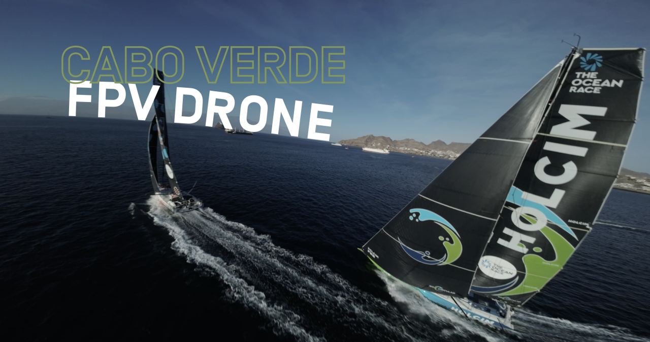 How about watching the start of The Ocean Race Leg 2 from the sky?