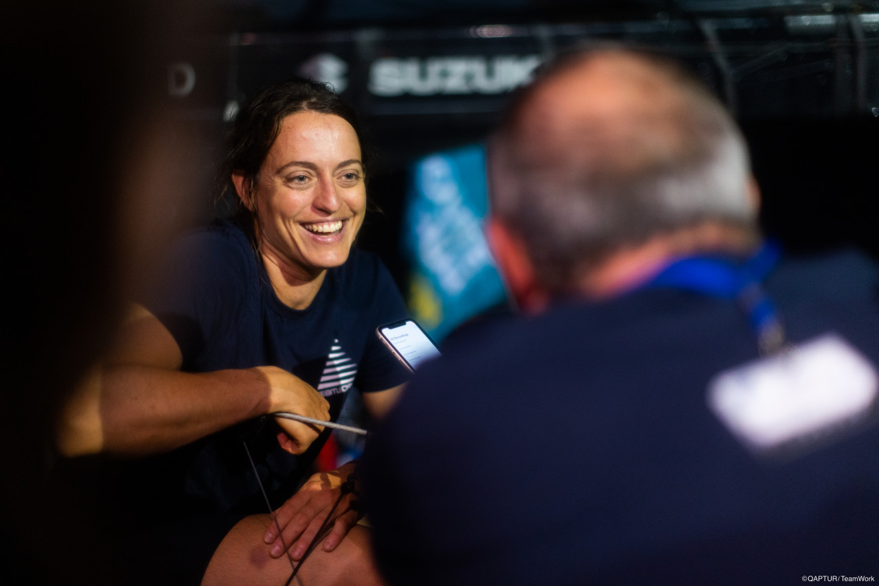 Swiss skipper Justine Mettraux (Teamwork.net) finishes seventh in the ...