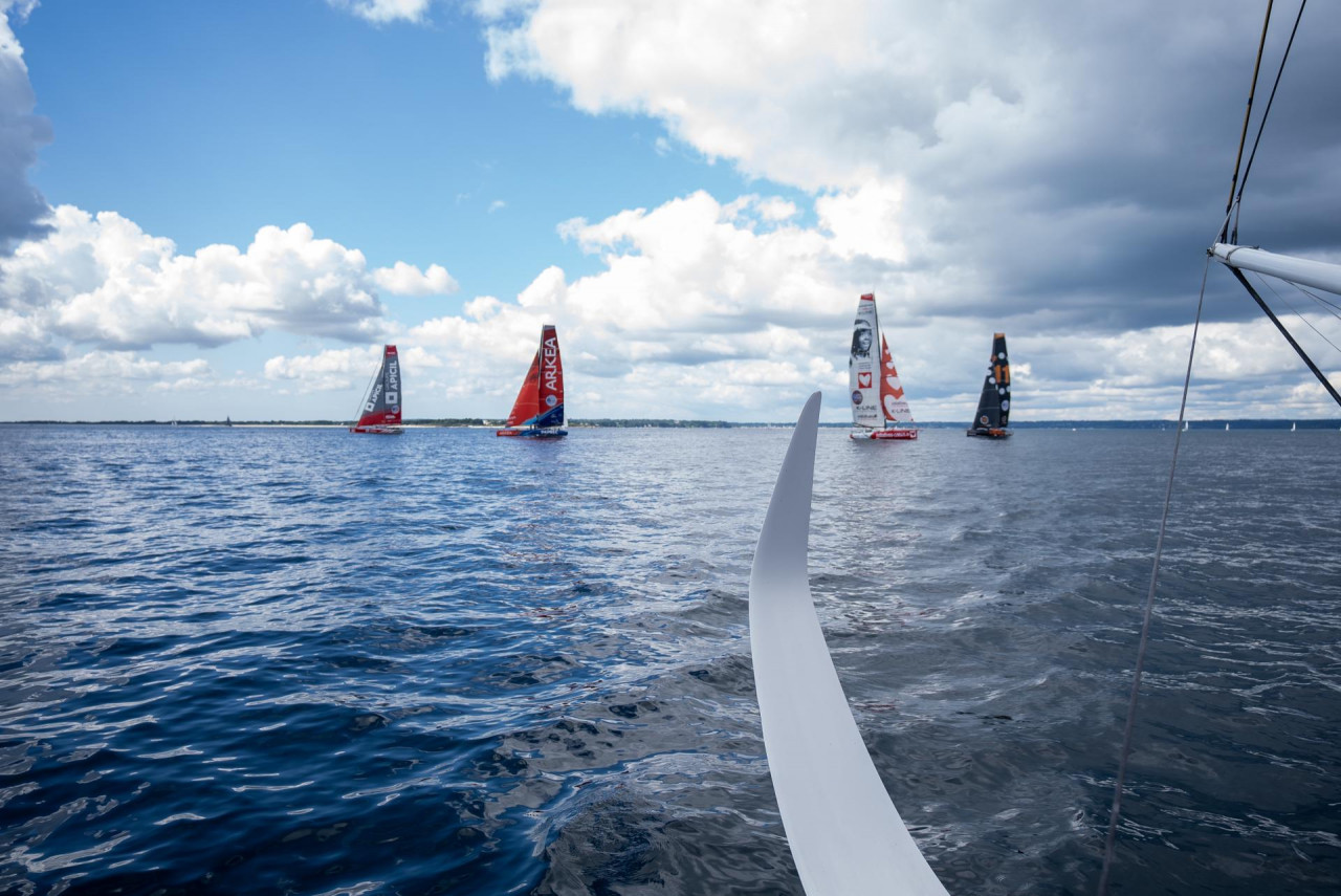 Veillée d’armes de la Rolex Fastnet Race depuis les pontons de Cherbourg